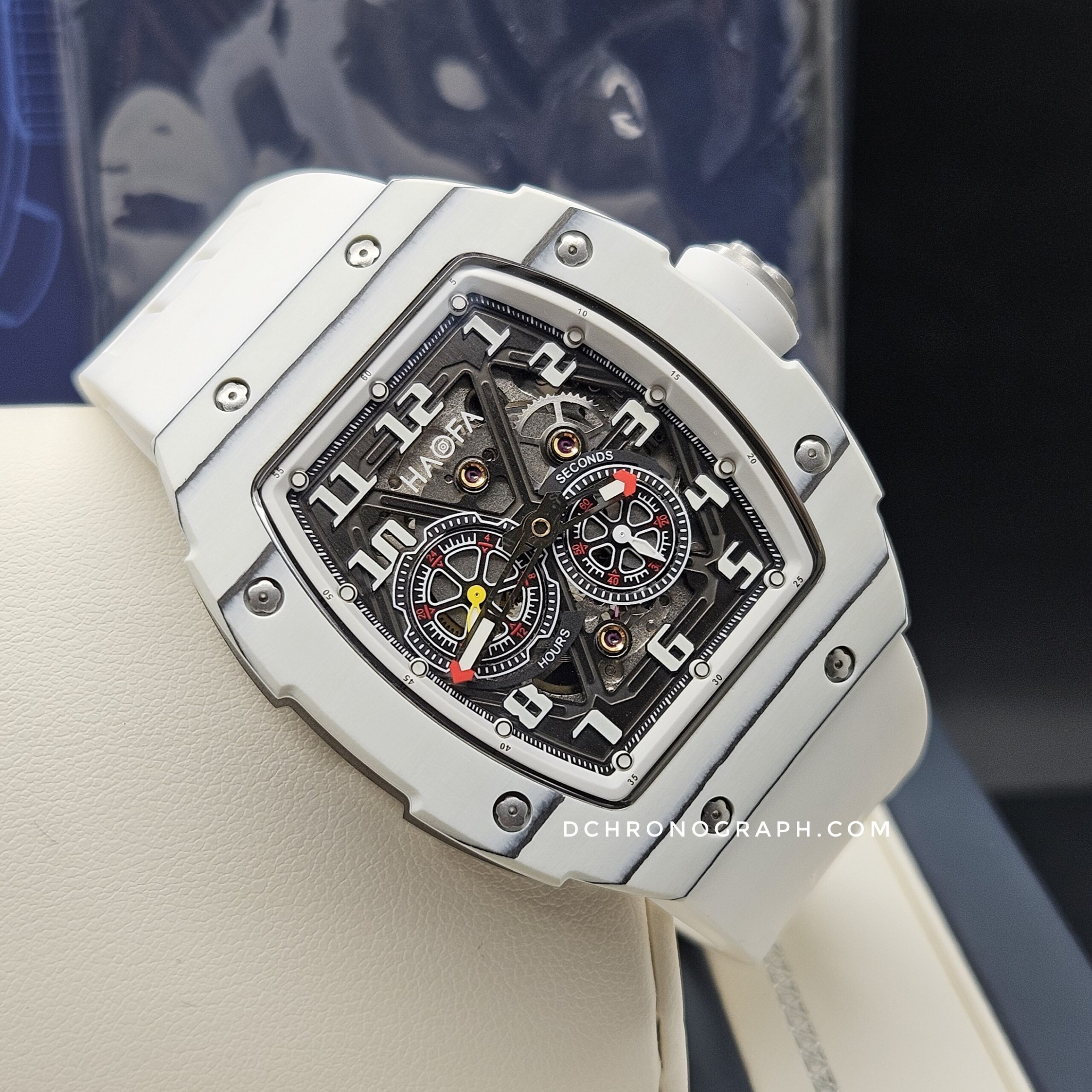 Houfa 1987 White Carbon Car Rim Design – Dchronograph Official Store